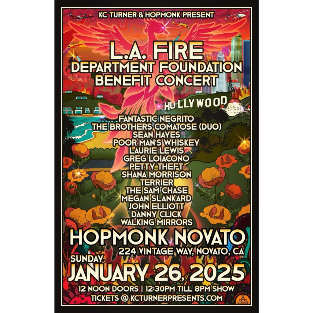 L.A. Fire Department Foundation Benefit Concert at HopMonk Novato ...